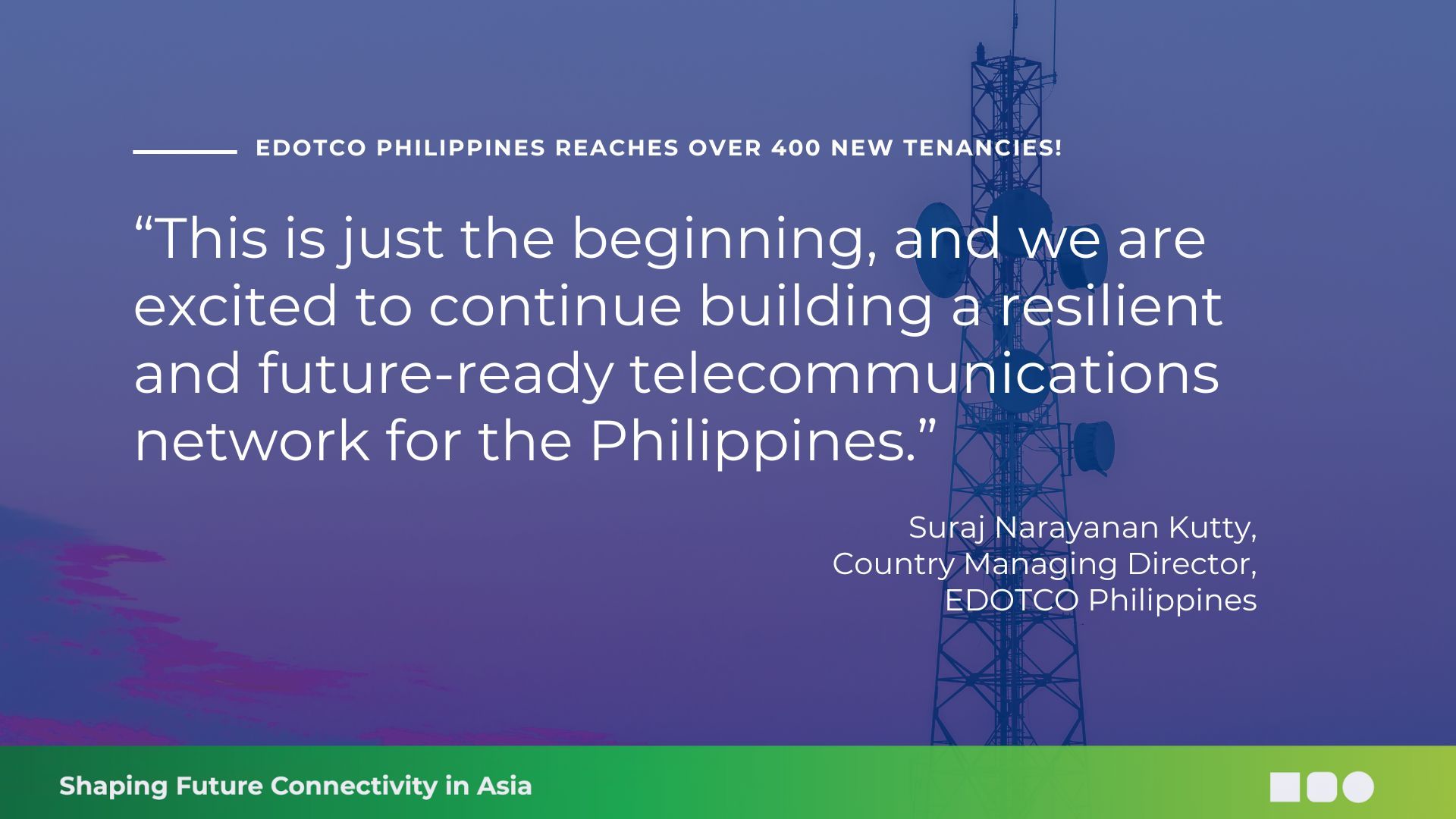 EDOTCO Philippines Reaches Over 400 New Tenancies! | EDOTCO