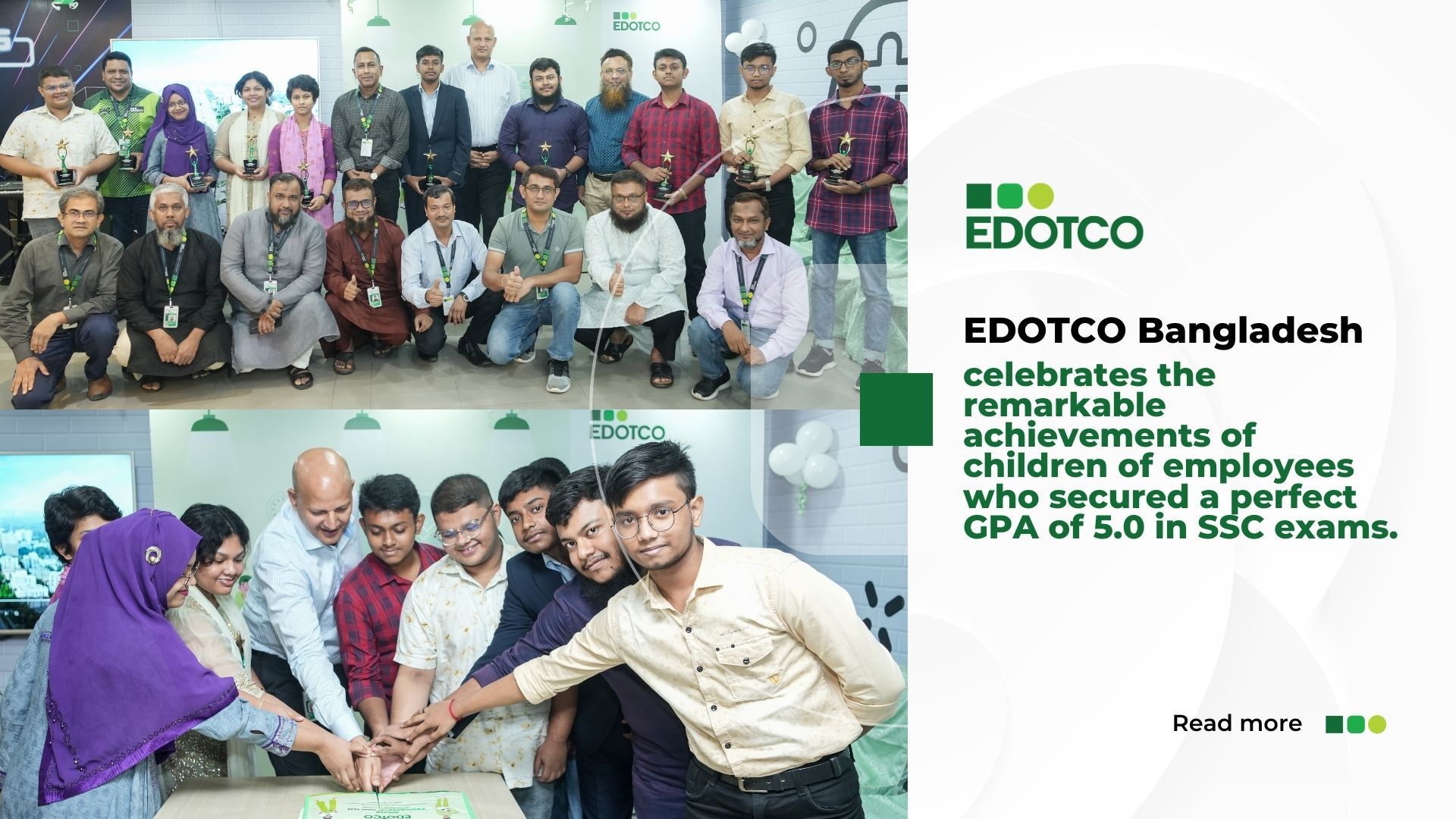 EDOTCO Bangladesh celebrates the remarkable achievements of children of ...